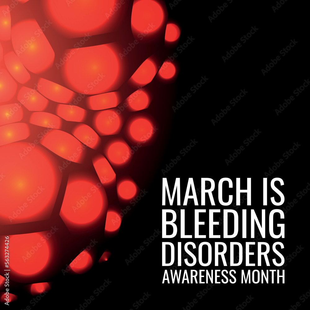 Bleeding Disorders Awareness Month. Design suitable for greeting card ...