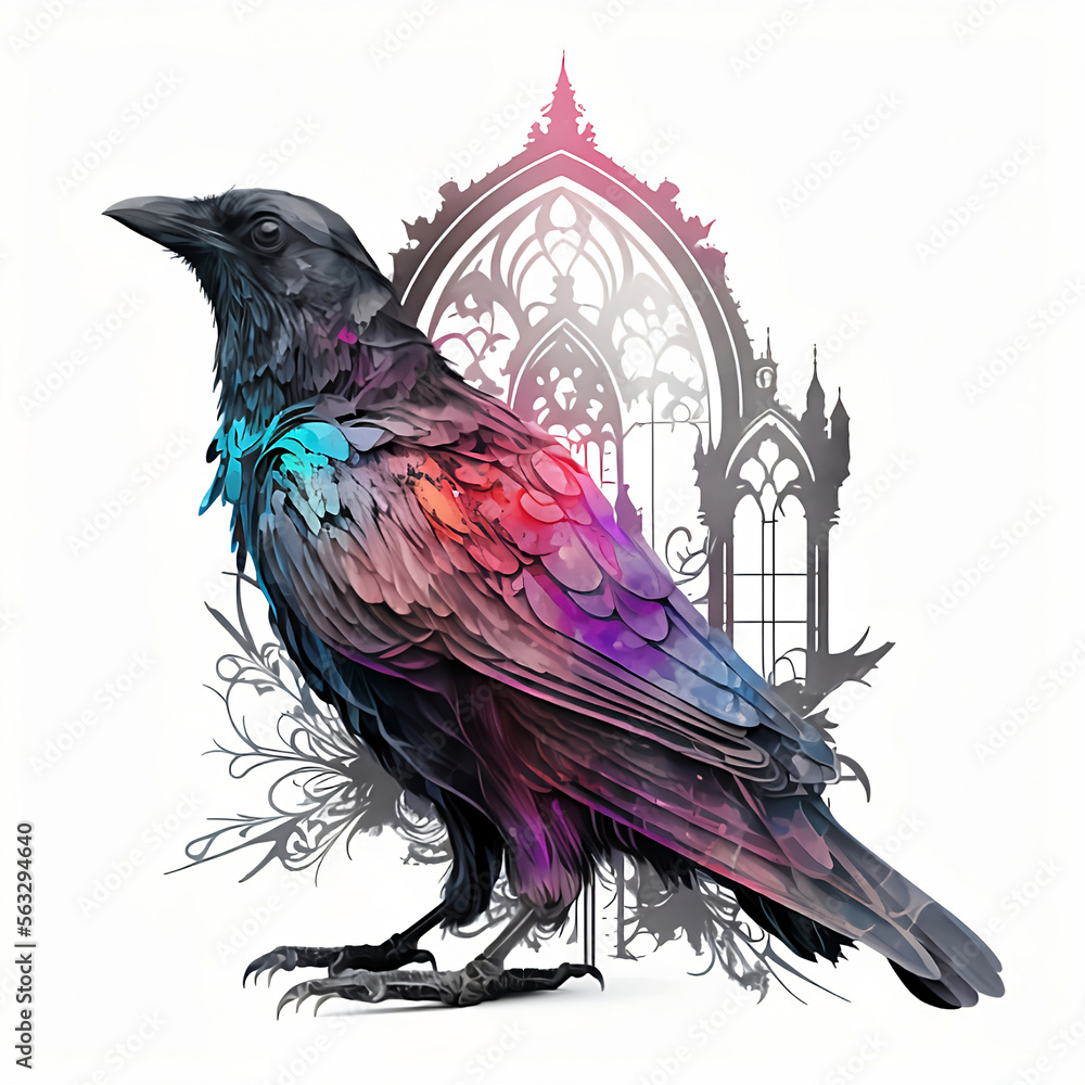Raven Stock Illustration | Adobe Stock