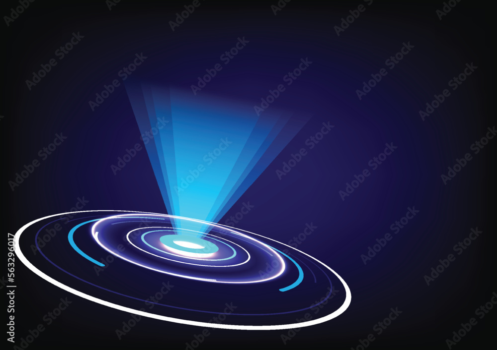 Abstract techno background - Illustration for futuristic high tech ...