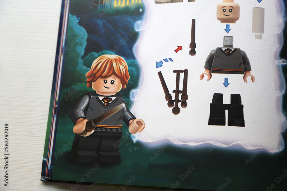 Book of Harry Potter with Lego characters. Ron Weasley for performing a ...
