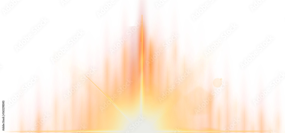 Abstract yellow ray effect with flare line element Stock Illustration ...