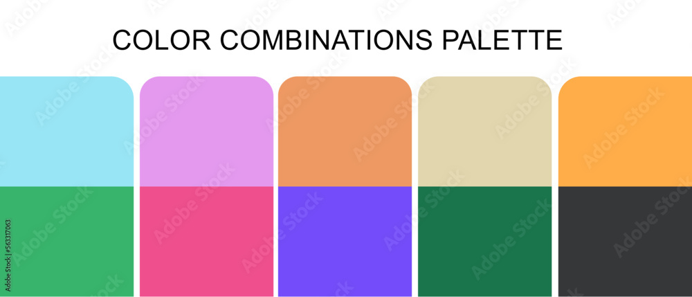Color combination palette for web/ fashion/ illustration/ art Stock ...