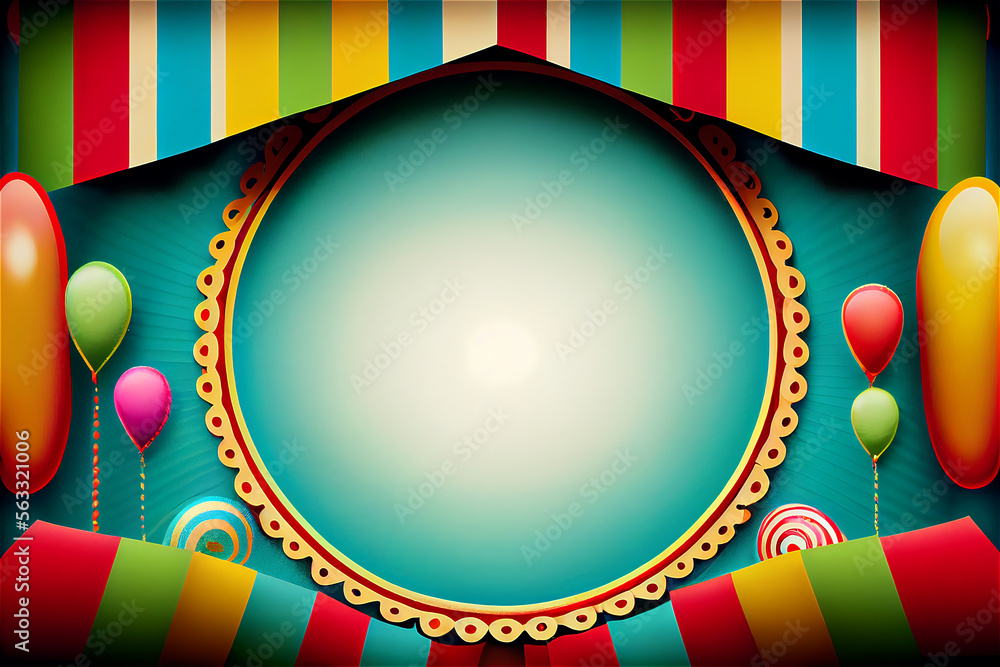 Festive party frame with lots of copy space ideal for carnival, circus ...