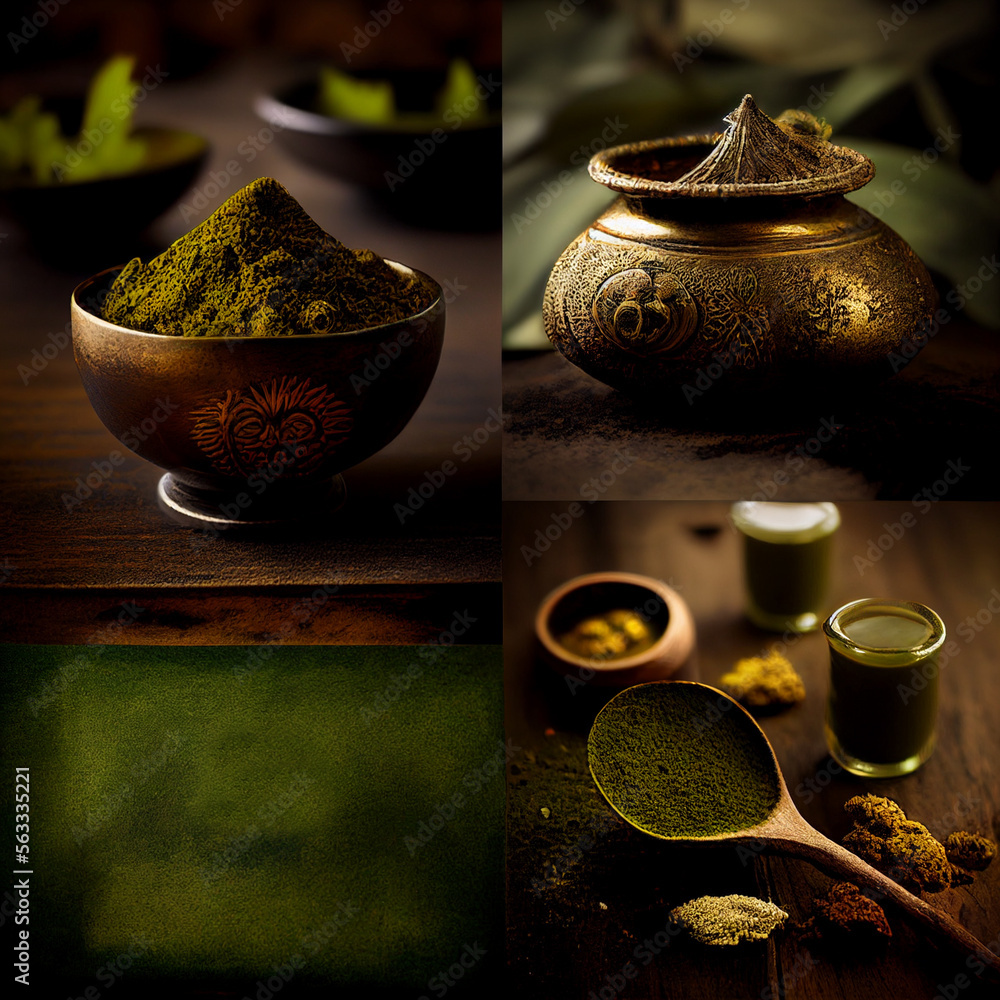4k quality images of ayurveda backgrounds color army green created with ...