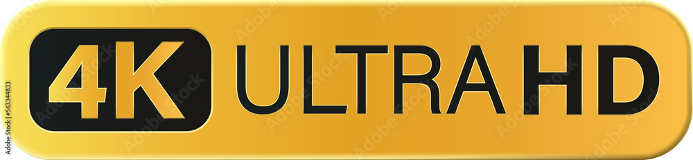 4K ultra HD resolution sign icon Stock Illustration | Adobe Stock