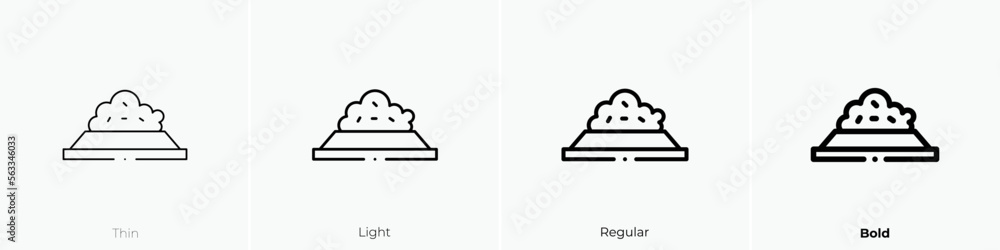 pet food icon. Thin, Light Regular And Bold style design isolated on ...