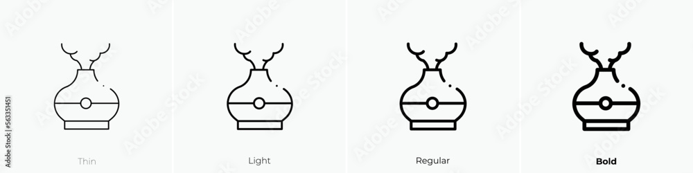 diffuser icon. Thin, Light Regular And Bold style design isolated on ...