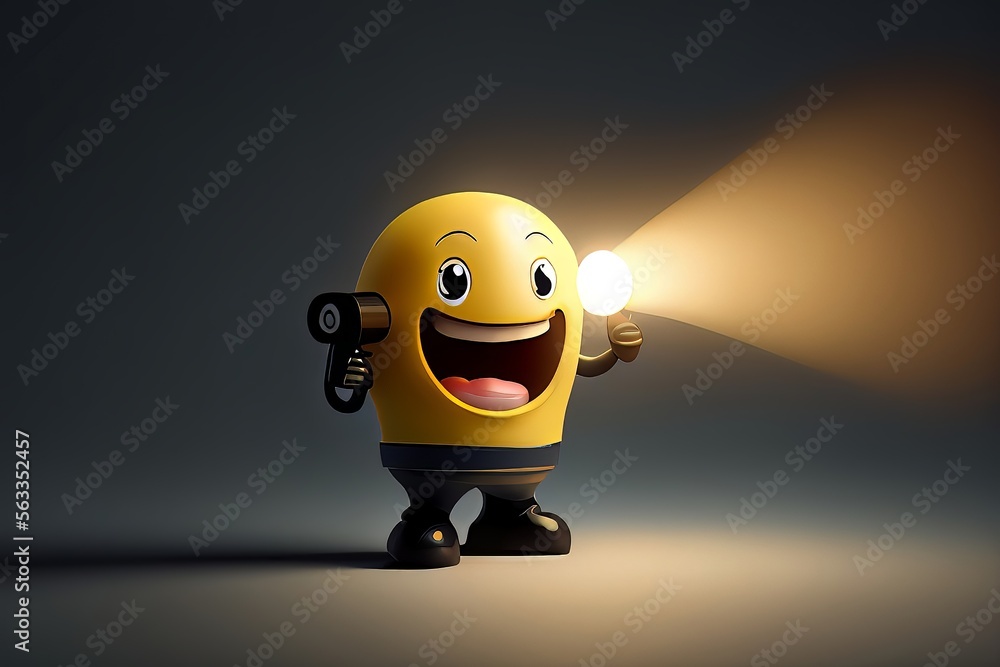 Bright Idea: An Illustration of a Light Bulb Sparking Innovation ...