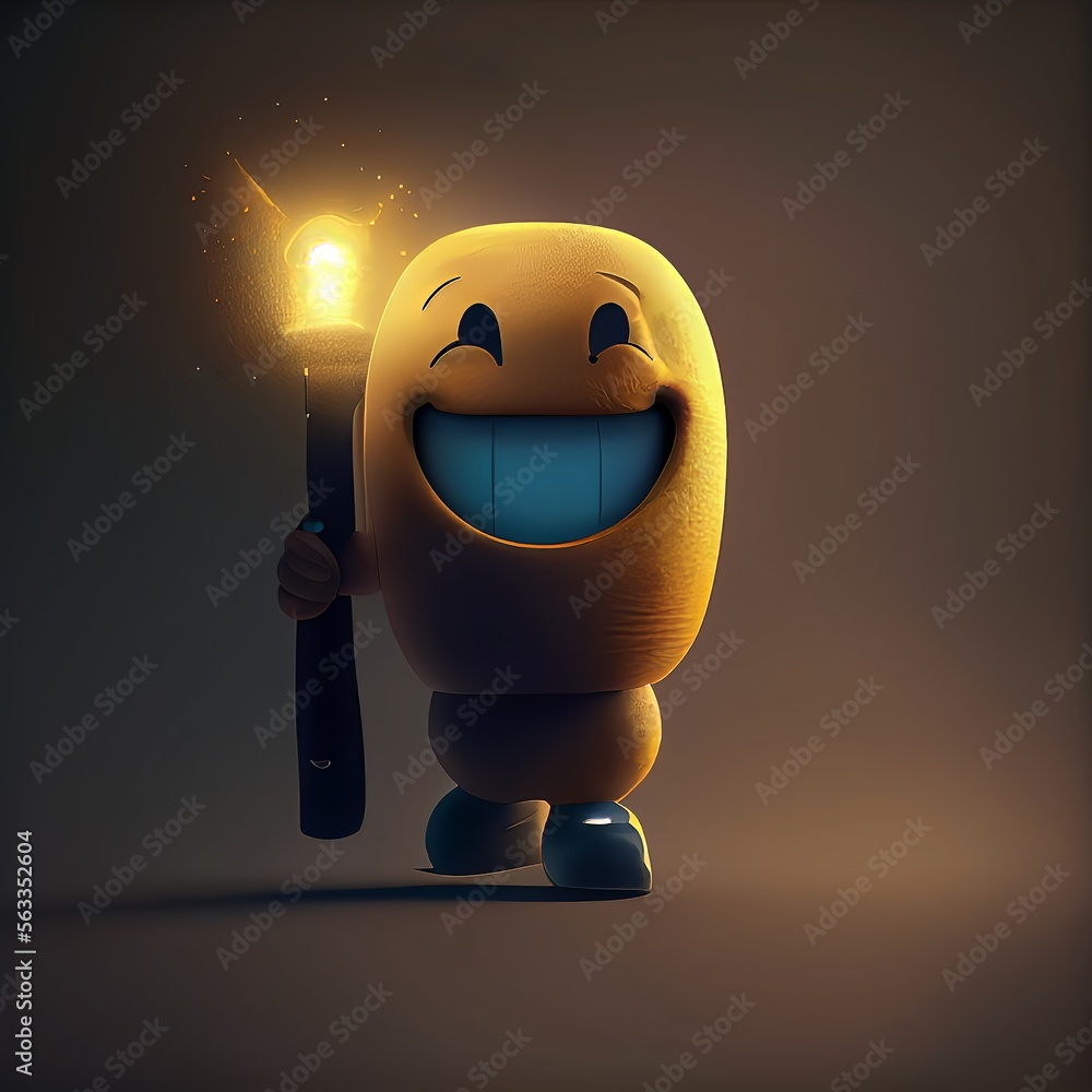 Bright Idea: An Illustration of a Light Bulb Sparking Innovation ...