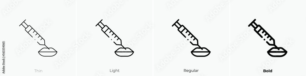 botox icon. Linear style sign isolated on white background. Vector ...