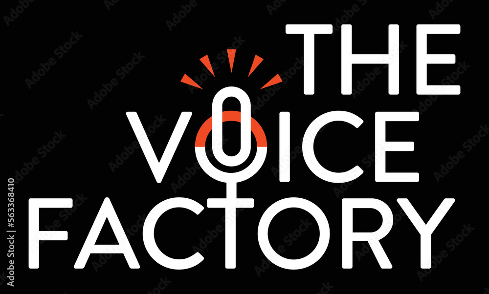 The Voice Factory, logo is perfect for recording studio logo, podcast ...