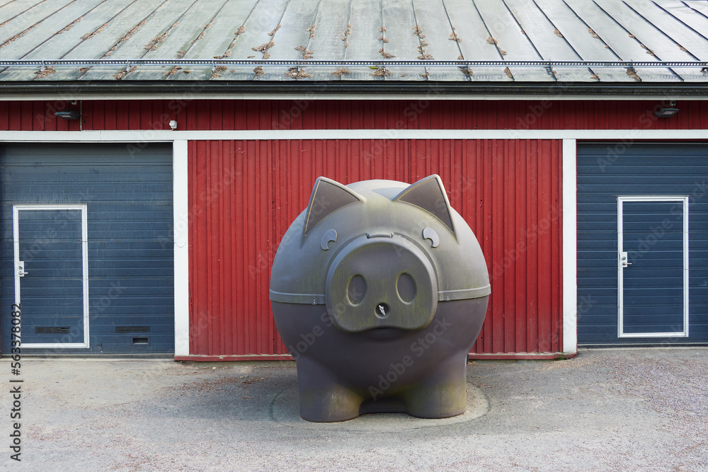 Plastic diesel fuel storage in original shape like pig in Finland ...