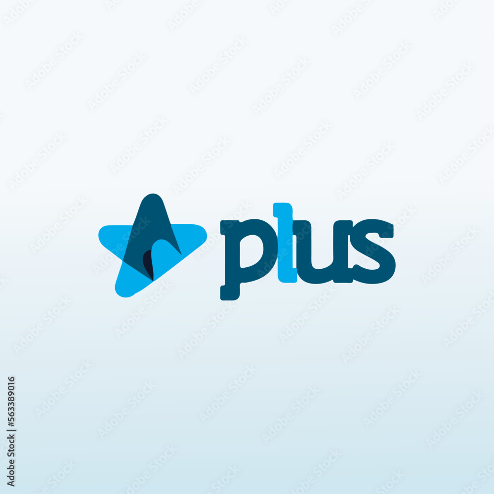 Plus symbol vector logo design Stock Vector | Adobe Stock