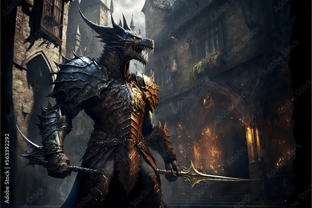 Dragon Armor Swordsman