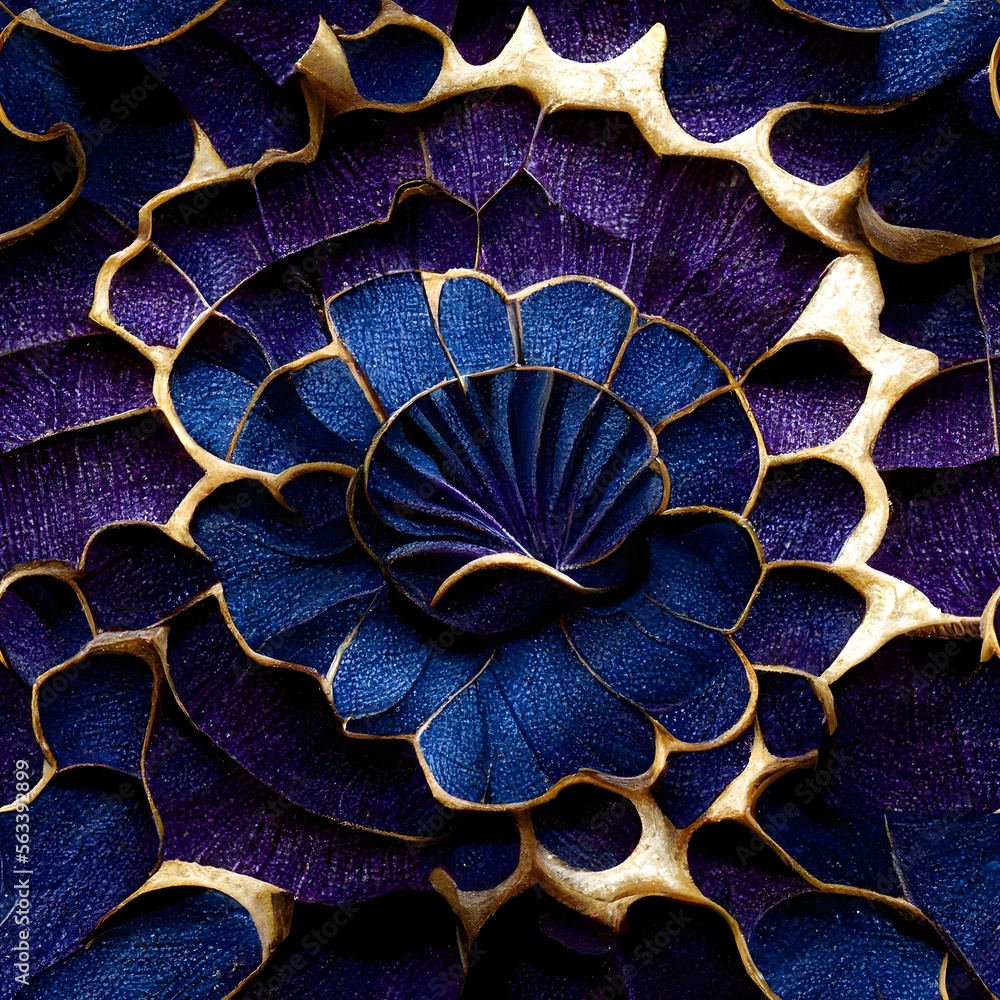 Blue Violetblue Violet Multi Dimensional Paper Quilling Apollonian