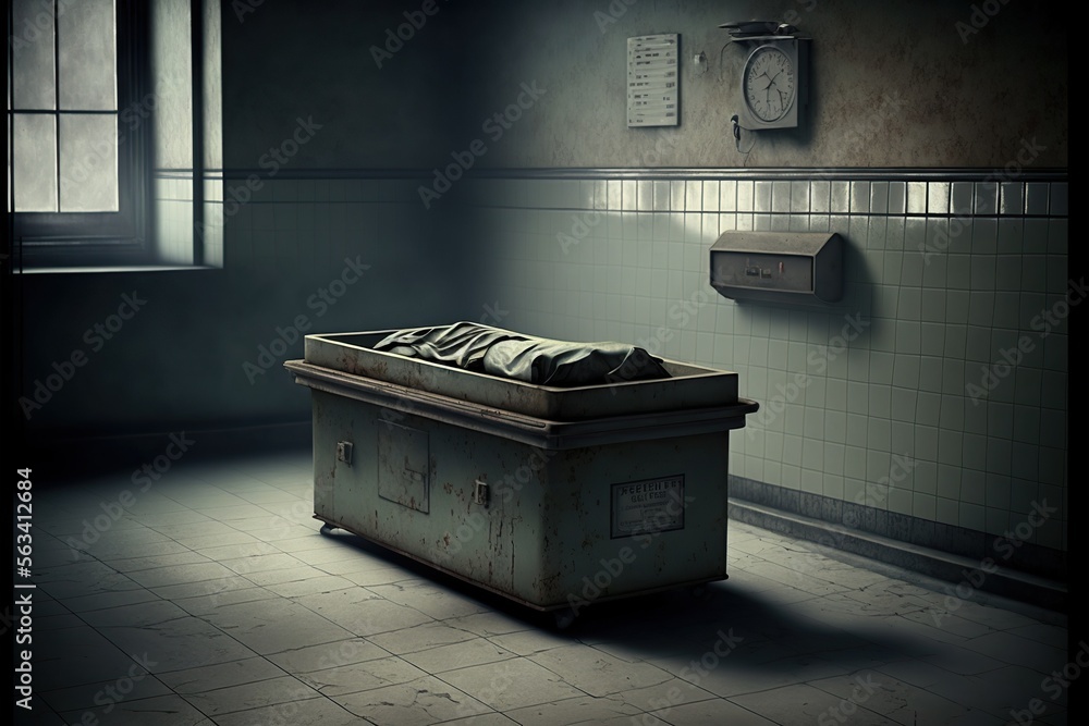 Created with Generative AI technology. A scene in the empty hospital ...