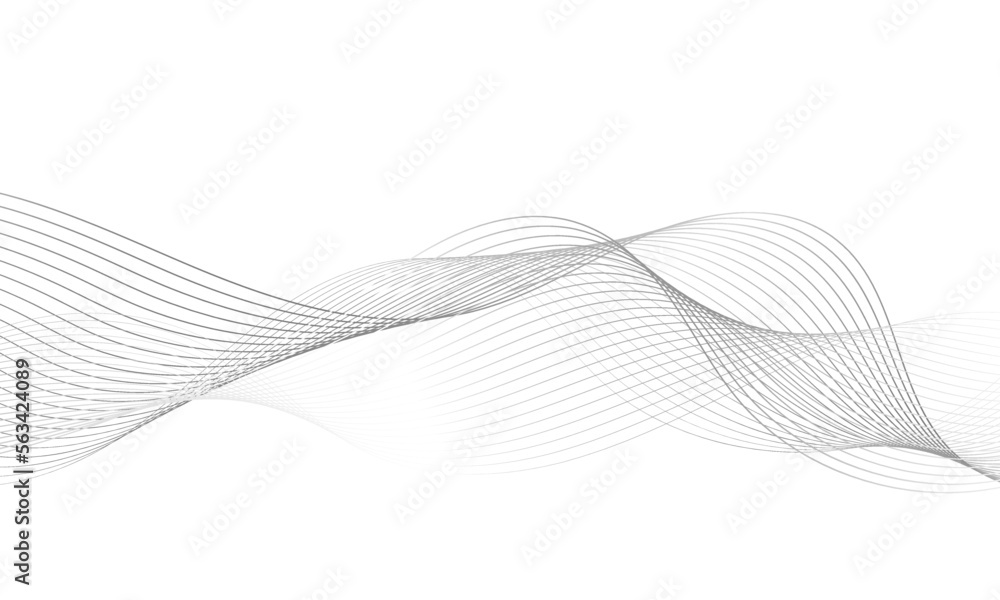 Abstract platinum gradient wave element for design. Digital frequency ...