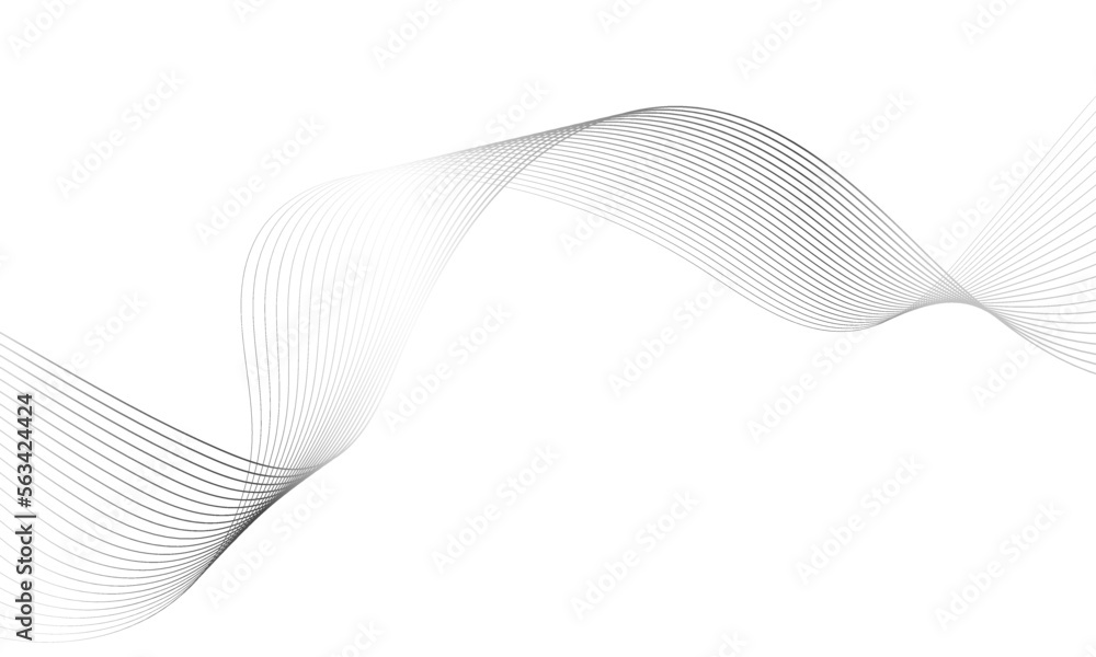 Abstract platinum gradient wave element for design. Digital frequency ...