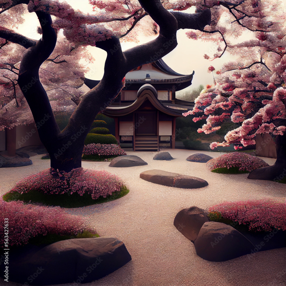 Spring Japanese Garden Wallpaper
