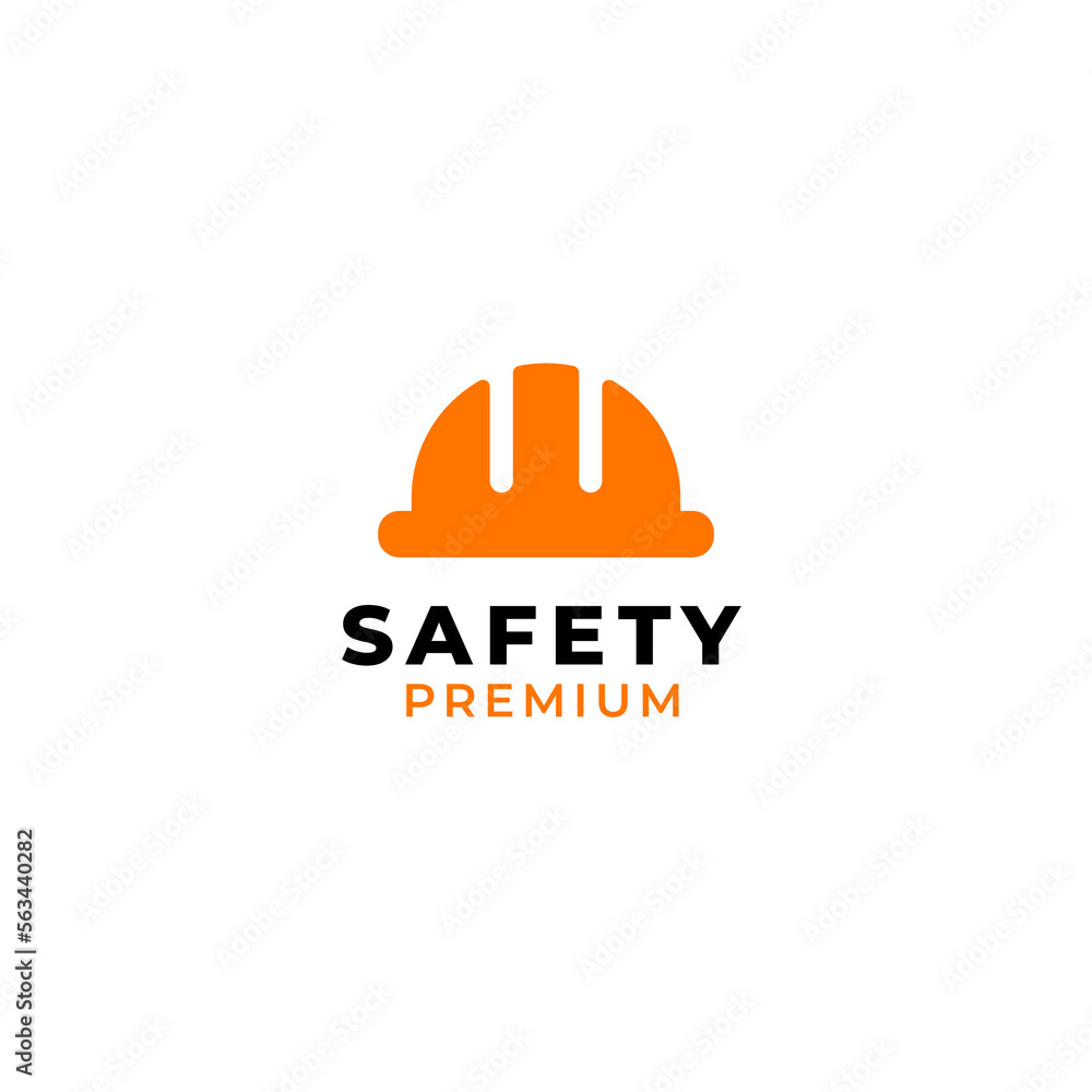 Construction safety helmet logo design vector illustration Stock Vector ...