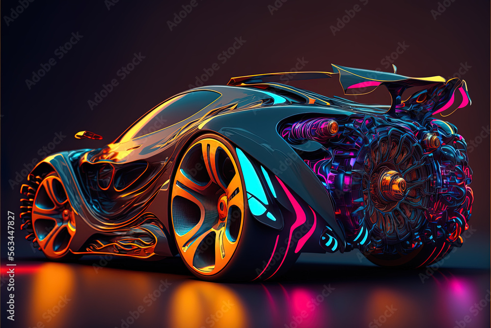 Abstract technological car desktop background, clean desktop background ...