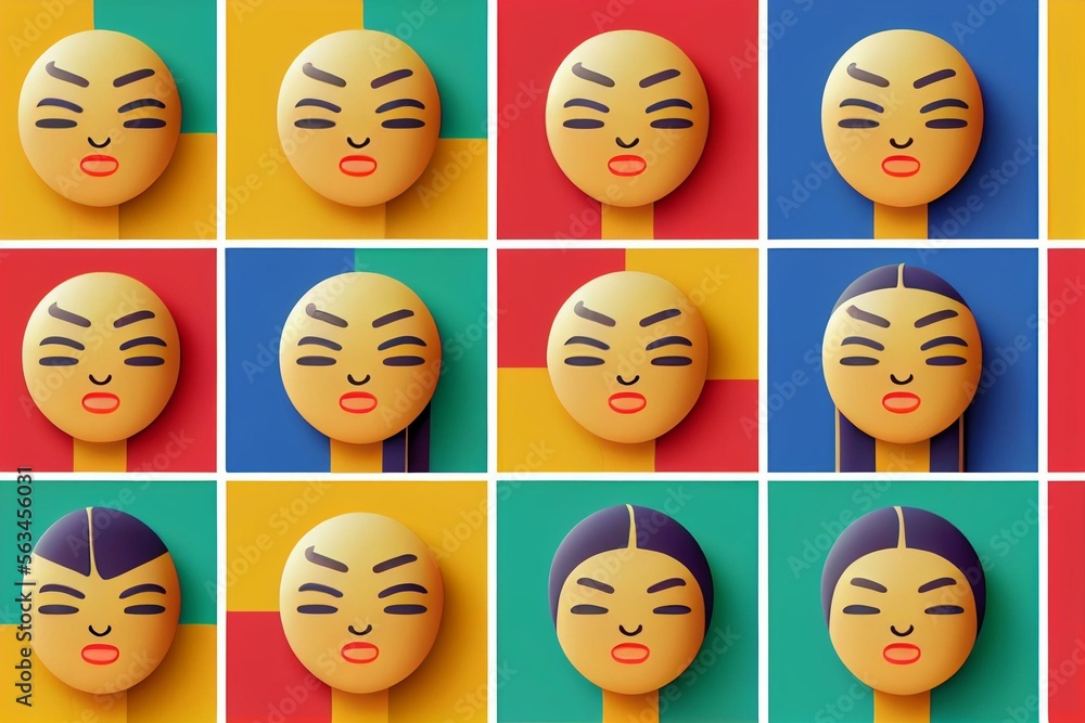 All type of emojis in one big set. Hands, gesture, people, animals ...