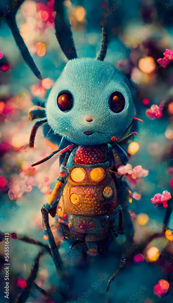 seamless wallpaper of many cute bugs beautiful contrast fantastic ...
