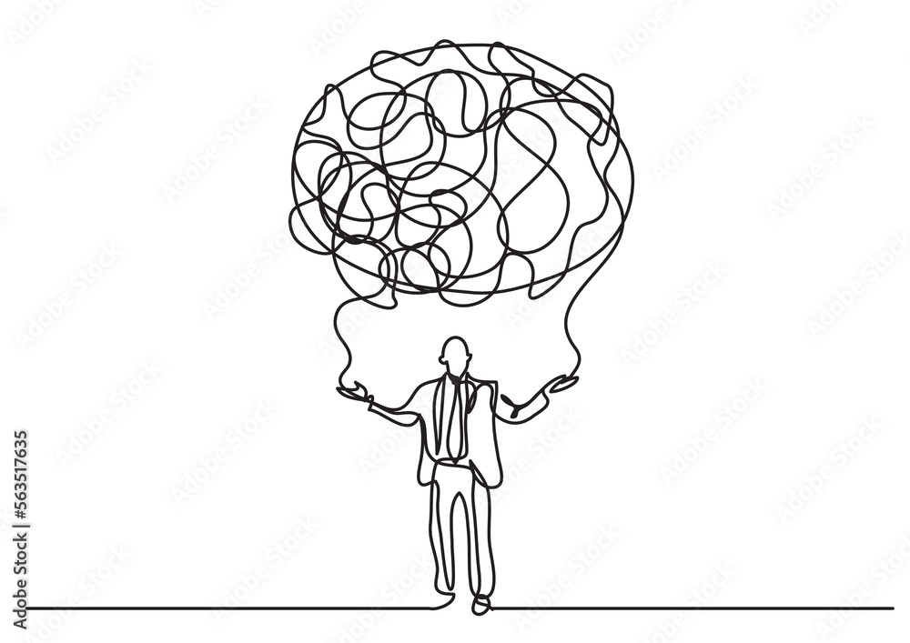 continuous line drawing vector illustration with FULLY EDITABLE STROKE ...