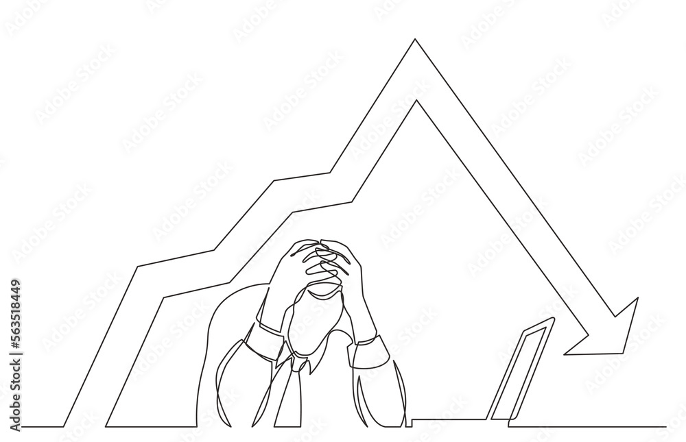 continuous line drawing vector illustration with FULLY EDITABLE STROKE ...