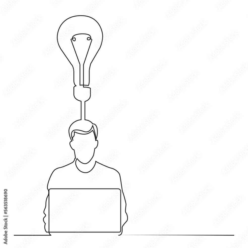 continuous line drawing vector illustration with FULLY EDITABLE STROKE ...