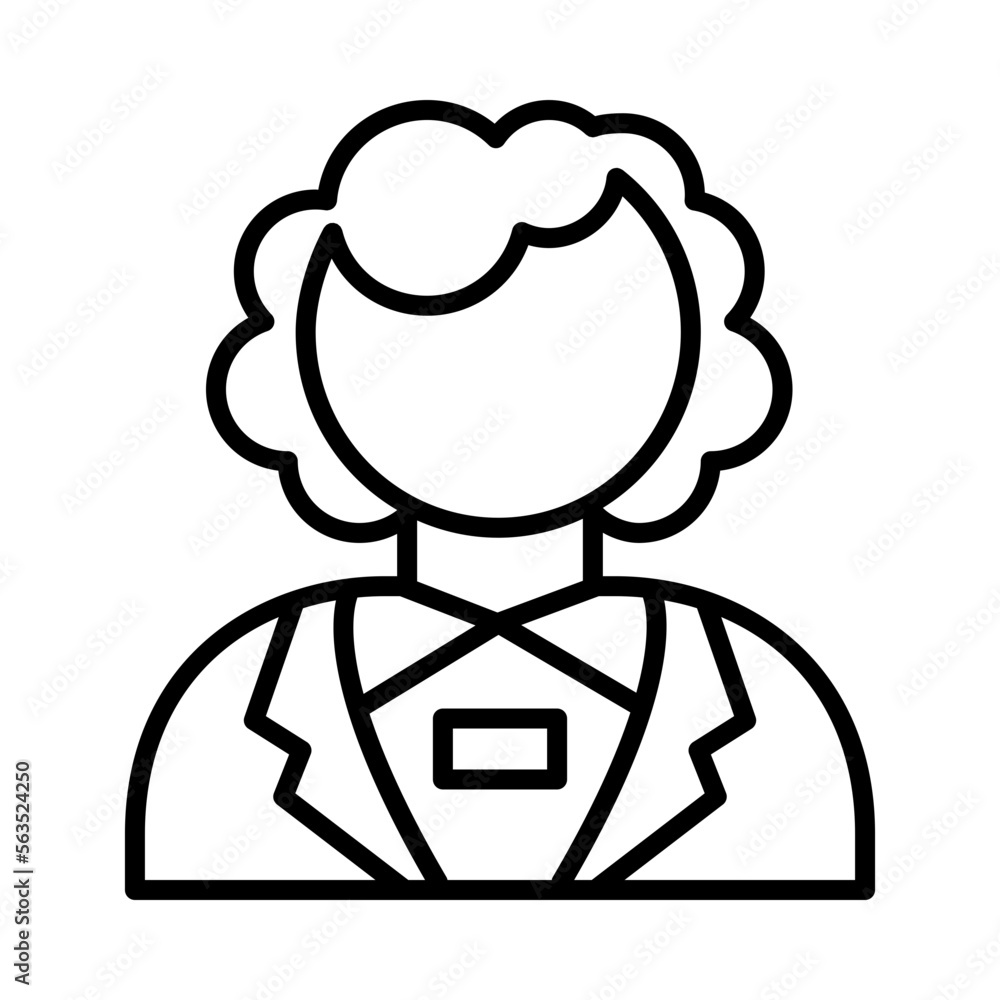 Museum-Guide Isolated Silhouette Solid Line Icon with museum-guide, art ...