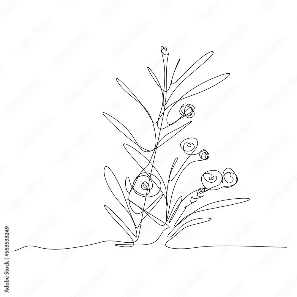 One-line art. One continues line art. black and white background with ...