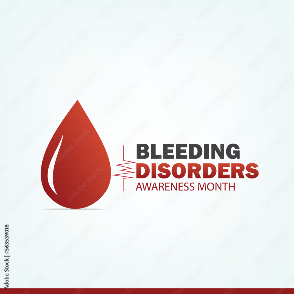 Vector Illustration of Bleeding Disorders Awareness Month. Simple and ...
