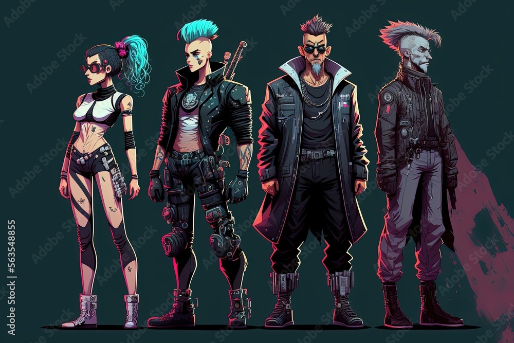 Cyberpunk Character Concept Art