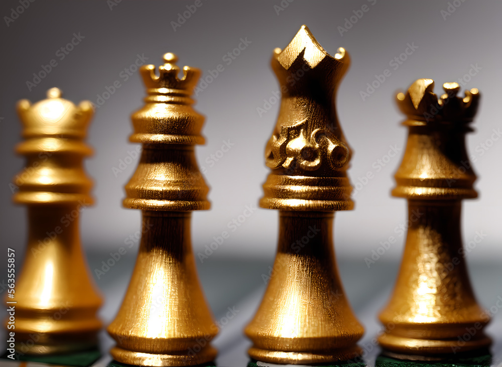 Chess drawing. Chessboard. Chess figures photo. Various black and white ...