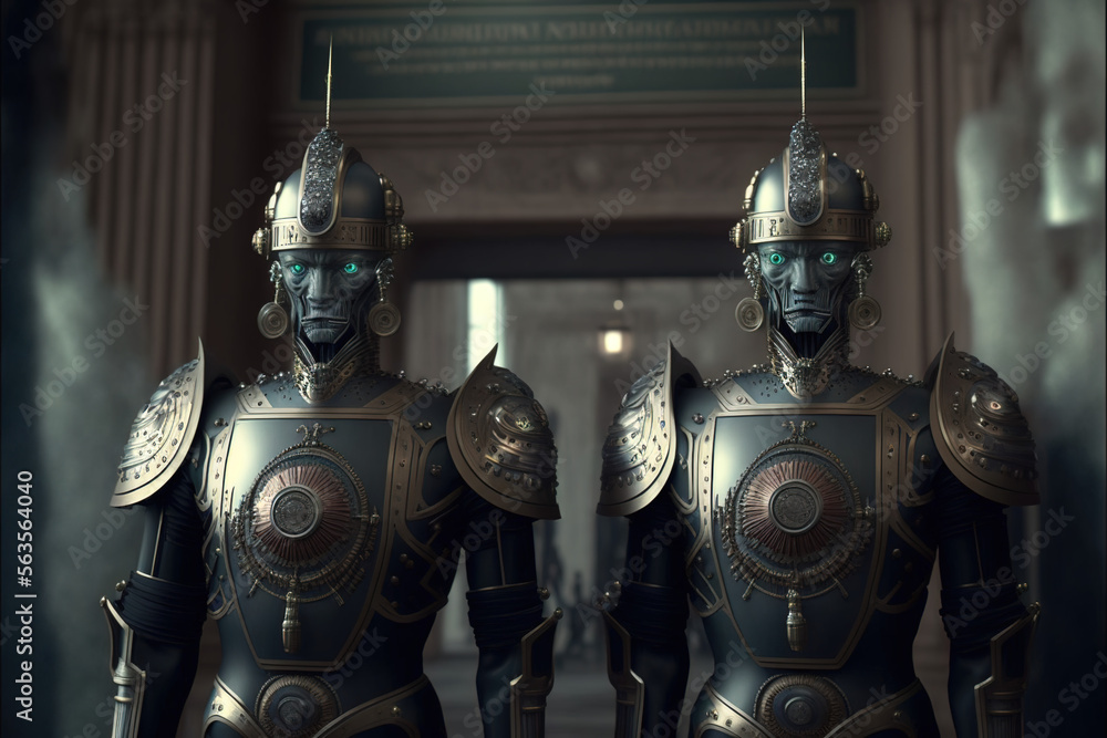 robot medieval knight helmet Stock Illustration | Adobe Stock