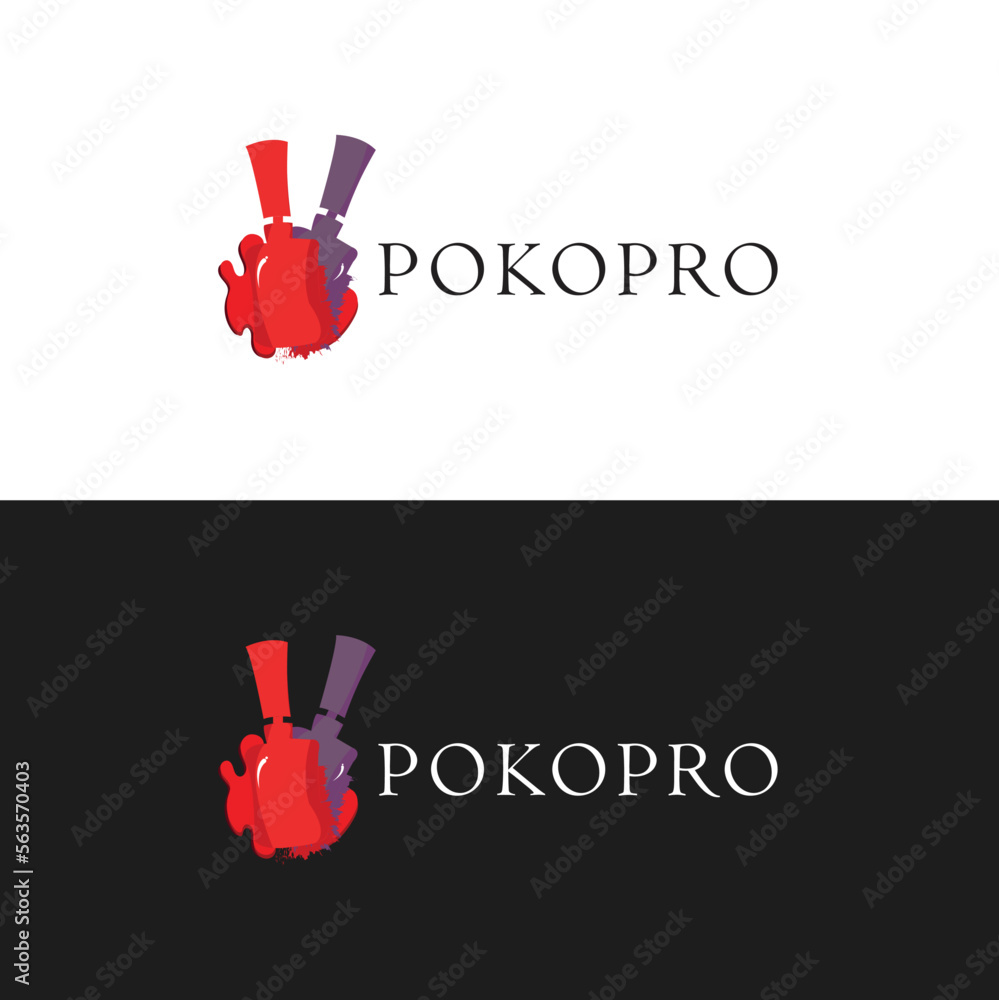 Yoko Pro Cosmetic Logo Design Stock Vector | Adobe Stock