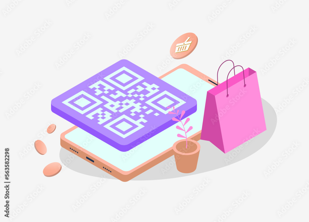 QR code payment - a contactless and cashless method of paying by ...