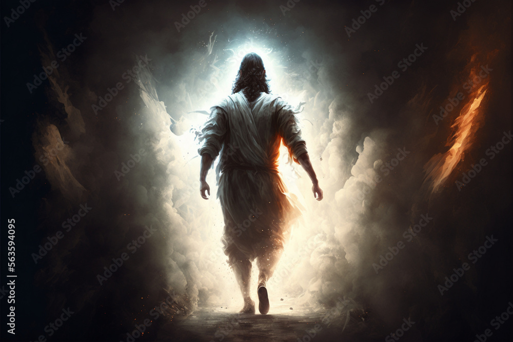 Return of jesus generated AI ilustração do Stock | Adobe Stock