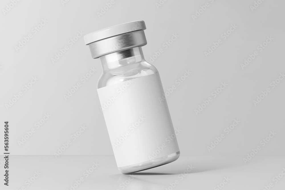 anti viral covid-19 virus flu vaccine glass vial medicine bottle ...