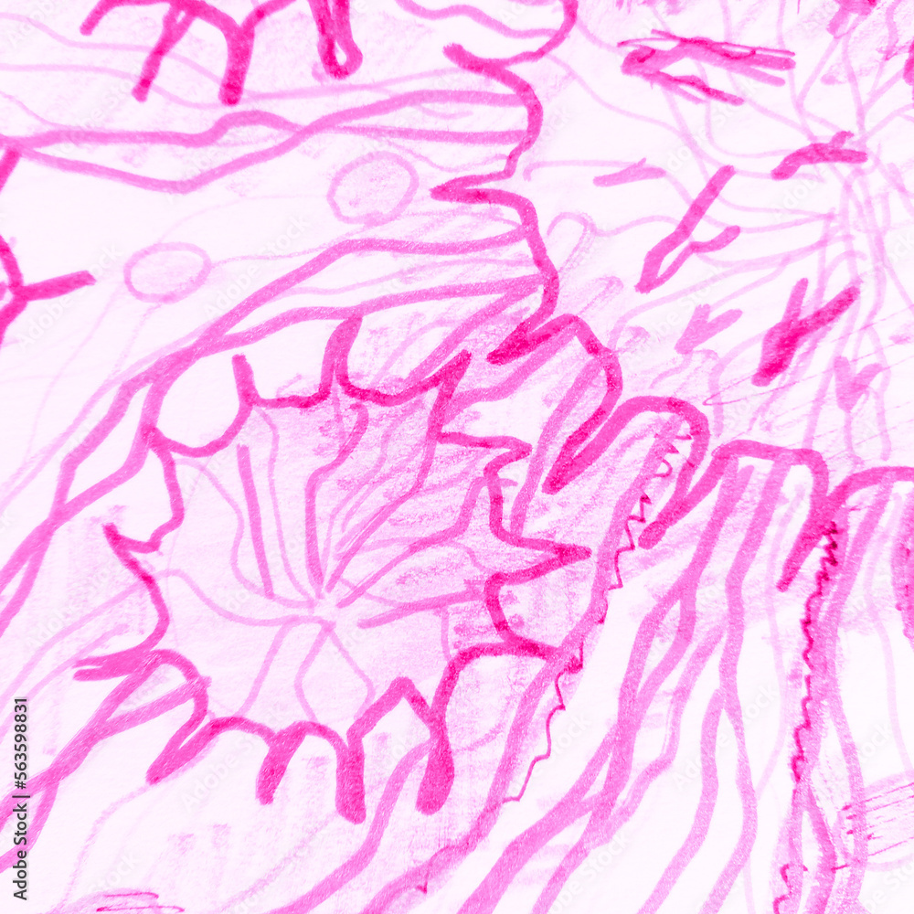 Stockillustratie Human Cell Microscope. Purple Hpv Virus. Romantic Cell ...