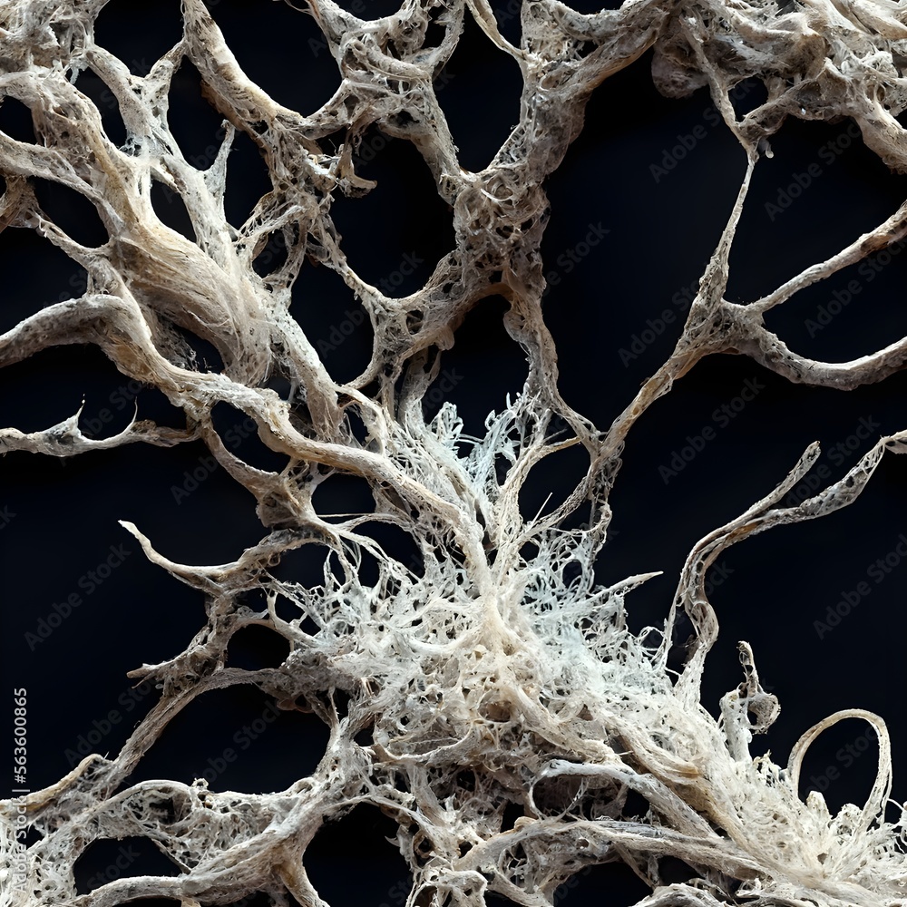 mycelium hyphae organic texture fractal displacement height soft map ...
