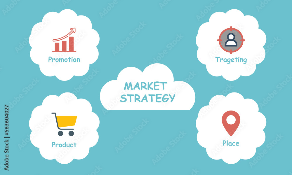 Market Strategy Infographics Vector Design | Infographics design for ...