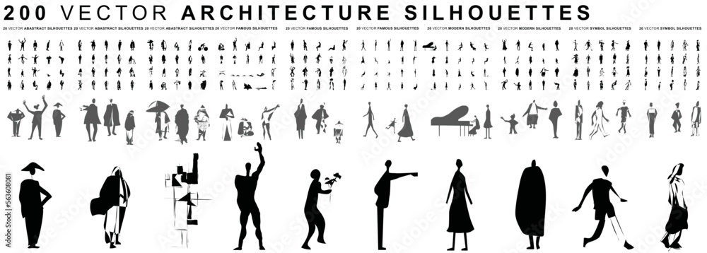 200 Architecture silhouettes - Vector Stock Vector | Adobe Stock