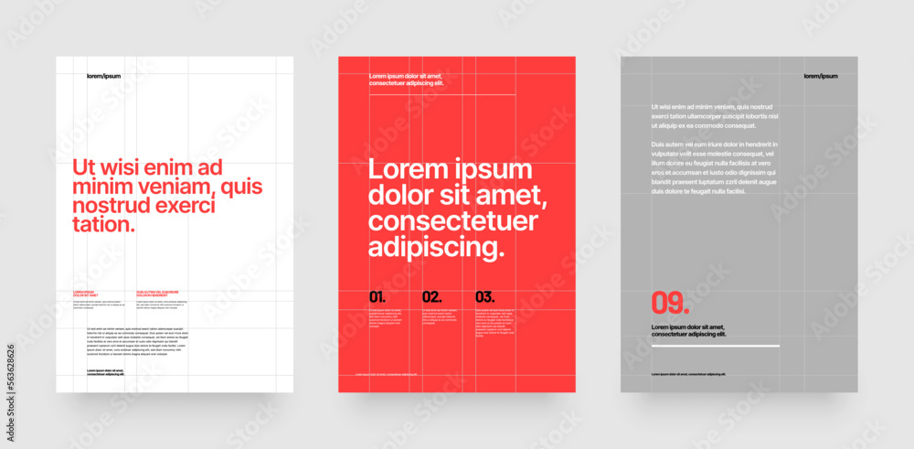 Simple corporate layout template for events, companies or any business ...