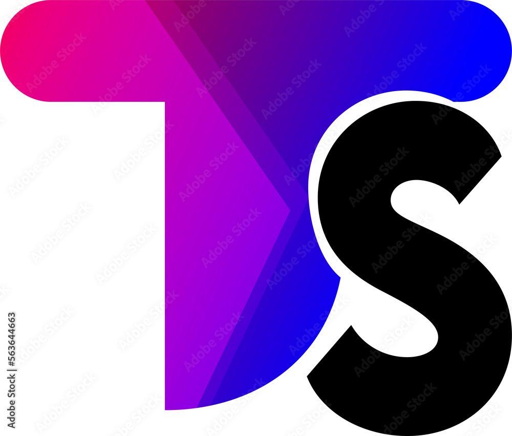 ts text alphabetic logo png vector illustration TS text effect Stock ...