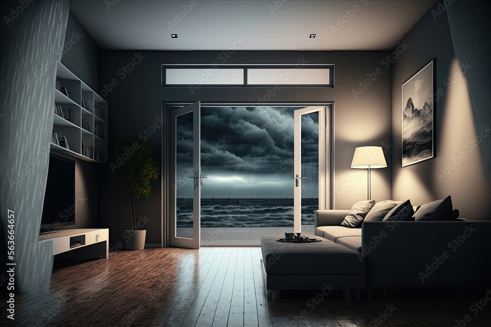 Storm-Proof Sanctuary: A Modern, Energy-Efficient Room with Large ...