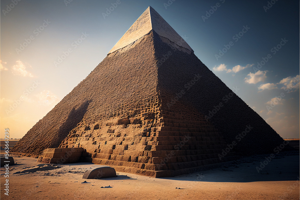 AI Generated The Great Pyramid of Giza close up view, Egypt, Stock Illustration | Adobe Stock