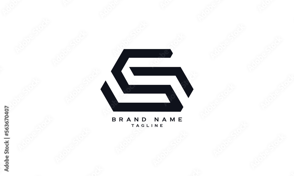 SEQ, SEB, SEB, SE, ES, Abstract initial monogram letter alphabet logo ...