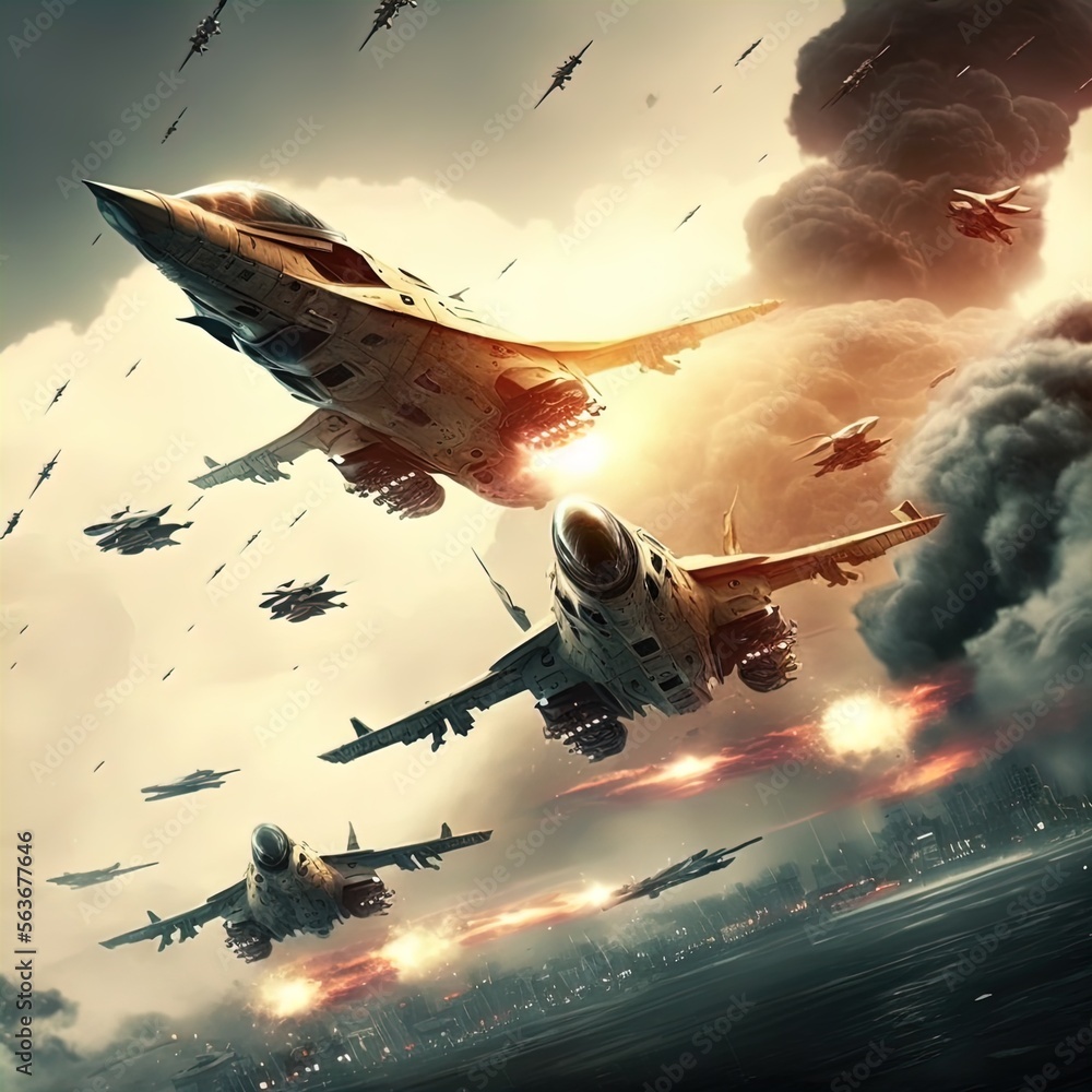 Fighter Planes In Action